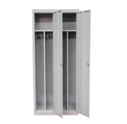 Vertical Heavy Duty Lockable Steel Cabinets Two Door Knock - Down Structure