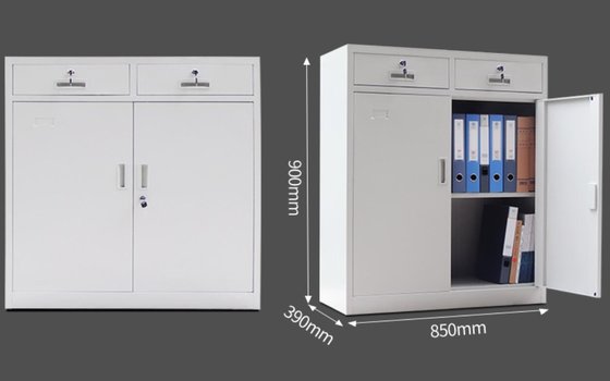 White Metal Vertical File Cabinets , A4 Metal Filing Cabinet 3 Drawer Mobile Pedestal