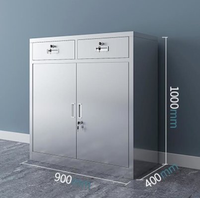 Compact Lockable Metal Filing Cabinet Adjustable Shelves Spray Uniformity Surface