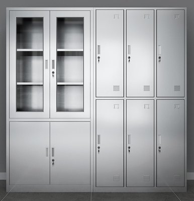 High Strength Metal Vertical File Cabinets Environmental Powder Coating