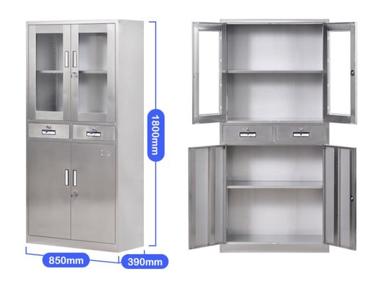 Book Storage Metal Vertical File Cabinets , 4 Door Metal Filing Cabinet