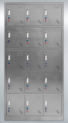 Eco Friendly Steel Office Storage Cabinets Customized Knock Down Structure