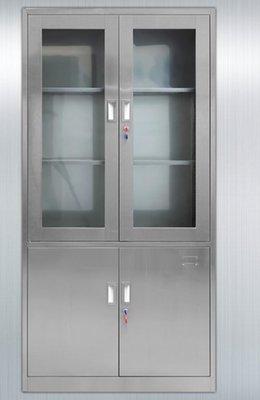 Non - Toxic Metal Vertical File Cabinets 4 Door Knock Down Structure 100% Recyclable