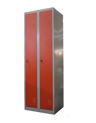 Bright Color Steel Double Door Storage Cabinet Eco Friendly Plastic Powder Surface Coating