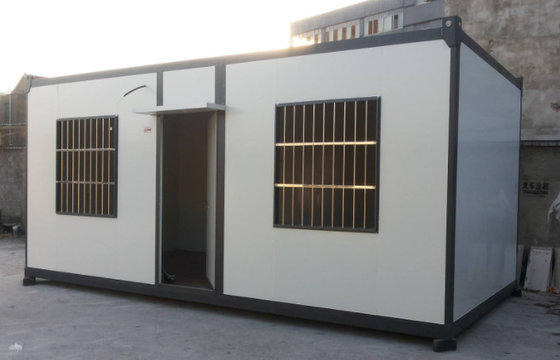 Blue Movable Container House Warm - Keeping Suitable For Outdoor Building