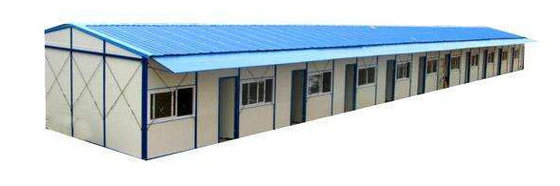 Blue Movable Container House Warm - Keeping Suitable For Outdoor Building