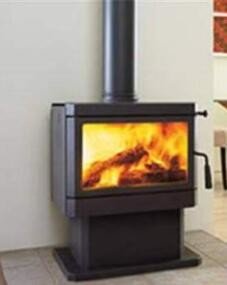 Graphite Color Free Standing Wood Burning Stove , Cast Iron Wood Burning Heater