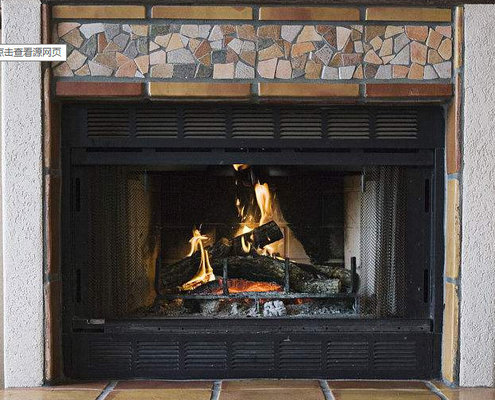 Energy Saving Free Standing Wood Burning Stove Durable With Black Louvers