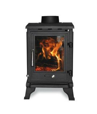 Energy Saving Free Standing Wood Burning Stove Durable With Black Louvers