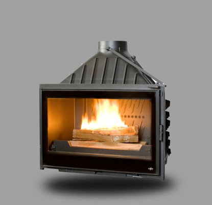 Cast Iron Small Portable Wood Burning Stove Near Stainless Steel Framework