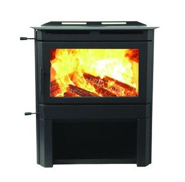 Metal Smokeless Stand Alone Wood Burning Fireplace High Reliability For Home