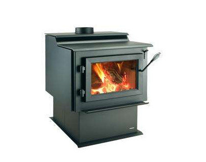 Cast Iron Small Portable Wood Burning Stove Near Stainless Steel Framework
