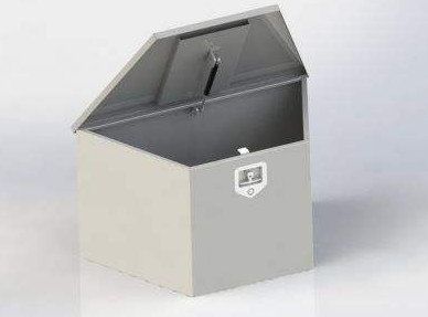 Anti Corrosion Steel Trailer Tongue Tool Box Low Profile 1200*500*500 mm