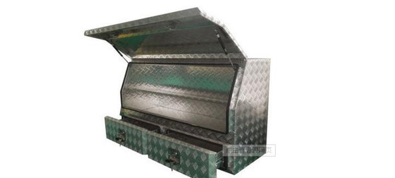 Waterproof Lockable Trailer Storage Box 1.5-2.0mm Thickness Cold Rolled Steel