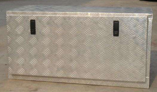 Anti Corrosion Steel Trailer Tongue Tool Box Low Profile 1200*500*500 mm