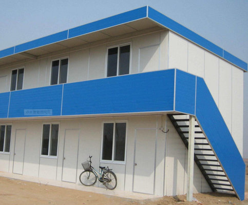 Deux couches de Chambre mobile de conteneur, double Chambre préfabriquée de conteneur