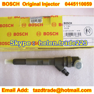 China BOSCH Original and New CR Injector 0445110059 / 0 445 110 059 original and genuine supplier