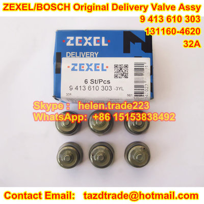 China BOSCH ZEXEL Original  Delivery valve assy 9 413 610 303 / 9413610303 / 32A / 131160-4620 supplier