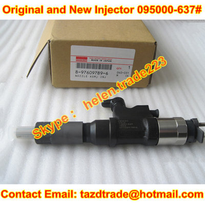 China DENSO Original and new CR  Injector 095000-6376 / 095000-637# / 8-97609789-# Fit ISUZU supplier