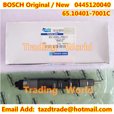 China BOSCH Original /New Injector 0445120040 / 65.10401-7001C for DAEWOO DOOSAN supplier