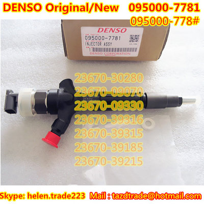 China DENSO Injector 095000-7781/23670-30280/23670-09070/23670-09330/23670-39316/23670-39315 supplier