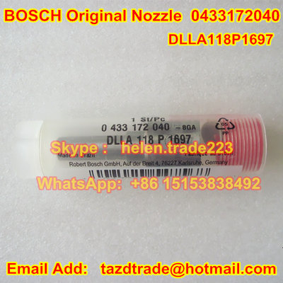 China BOSCH original NOZZLE 0433172040 , 0 433 172 040 , DLLA118P1697 , DLLA 118 P 1697 supplier