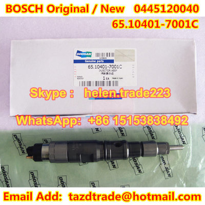 China BOSCH 0 445 120 040 Original /New Injector 0445120040 / 65.10401-7001C for DAEWOO DOOSAN supplier