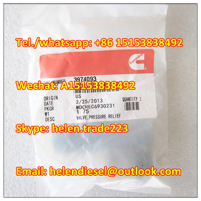 China CUMMINS original 3974093 Pressure Relief Valve , BOSCH number 1110010028 , 1 110 010 028 genuine and new supplier
