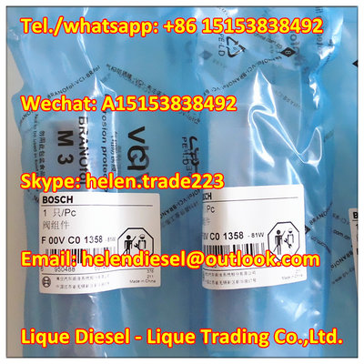 China Original Bosch Injector Valve Set F00RJ01358 , F 00R J01 358  Genuine and new supplier
