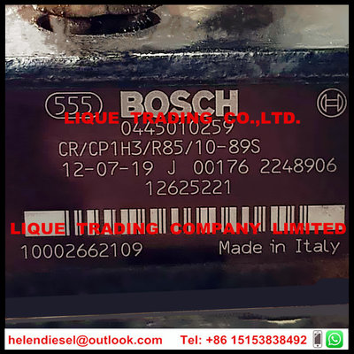 Original BOSCH Fuel Pump 0445010259 , 0 445 010 259 , 0445 010 259 , common rail pump Bosch brand new supplier