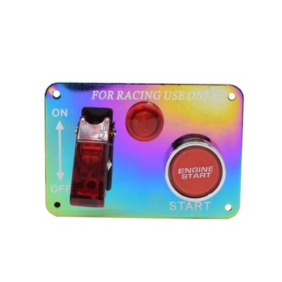 New Racing Car Ignition Switch Panel with on-off Toggle ACC Switch and start switch