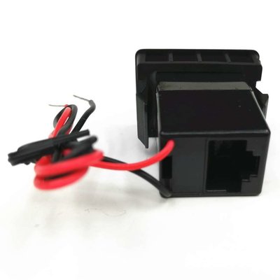 RJ45 UHF RADIO Panel Connector Socket Adaptor Blue LED for Toyota