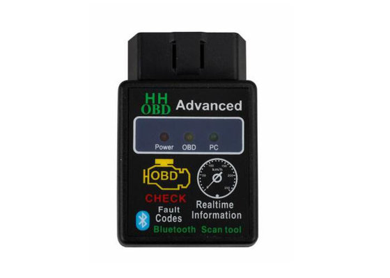 China Black Color ELM327 OBD2 Diagnostic Interface , Mini Elm327 V2 1 Obd2 Ii Bluetooth supplier