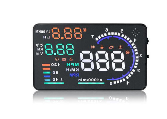 5.5 Inch Screen Obdii / OBD2 Elm327 Diagnostic Interface Bluetooth Hud Head Up Display supplier