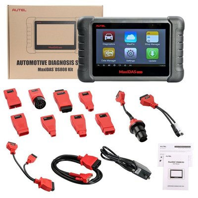 AUTEL MaxiDAS DS808 KIT Tablet Diagnostic Tool Full Set Support Injector and Key Coding Update Online supplier