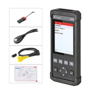 Launch Creader 619 Code Reader Full OBD2 / EOBD Functions Support Data Record and Replay supplier