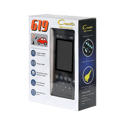 Launch Creader 619 Code Reader Full OBD2 / EOBD Functions Support Data Record and Replay supplier