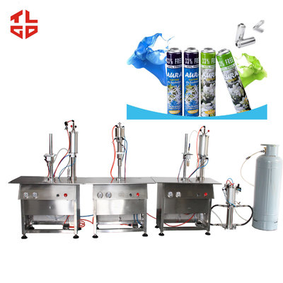 Aerosol Spray Filling System For Police Spray 5000-8000cans/Shift