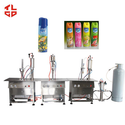 Aerosol Spray Filling System For Police Spray 5000-8000cans/Shift