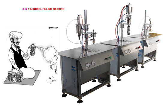 Aerosol Spray Filling System For Police Spray 5000-8000cans/Shift