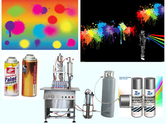 Graffiti Spray Paint Aerosol Filling and Crimping Machine Semi Automatic