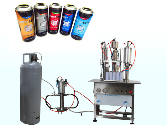 Aerosol Keyboard Cleaner Spray Paint Filling Machine 316 Stainless Steel