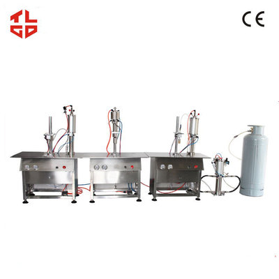 Semi Automatic Aerosol Spray Filling Machine For Rough Texture Spray Paint