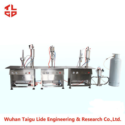 Semi Automatic Aerosol Spray Filling Machine For Rough Texture Spray Paint