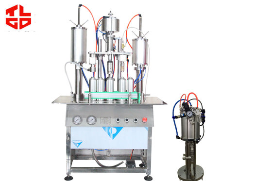 Water Based Spray Paint Filling Machine Semi Automatic Pneumatic Drive