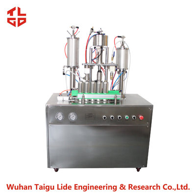 Water Based Spray Paint Filling Machine Semi Automatic Pneumatic Drive