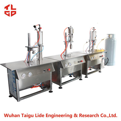 Water Based Spray Paint Filling Machine Semi Automatic Pneumatic Drive