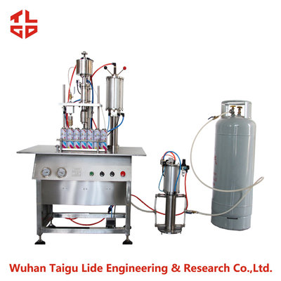 Pneumatic Aerosol LPG Gas Filling Machine , Cartridge Cassette Refilling Machine