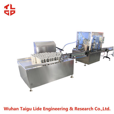 Automatic Canned Fresh Air Spray Filling Machine 2000-3200 cans/ hour