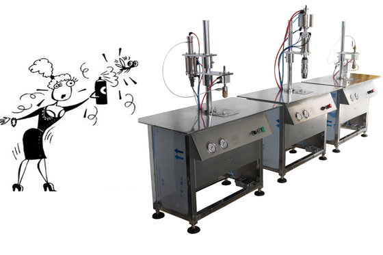 Pepper Spray / Nasal Spray Filling Machine With Pneumatic Power Type